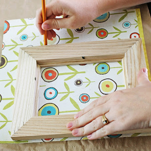 Using Paper to Decorate a Frame - Stacy Risenmay