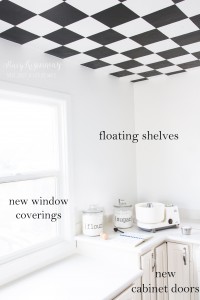 Checkered Ceiling In Kitchen {Tutorial} - Stacy Risenmay