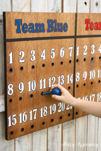 DIY Outdoor Scoreboard - Stacy Risenmay
