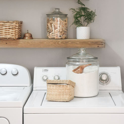 Neutral Laundry Room Makeover - Stacy Risenmay