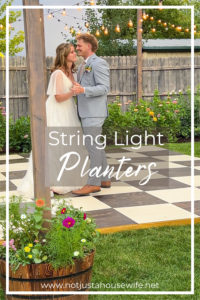 How To Make DIY String Light Planter Poles - Stacy Risenmay